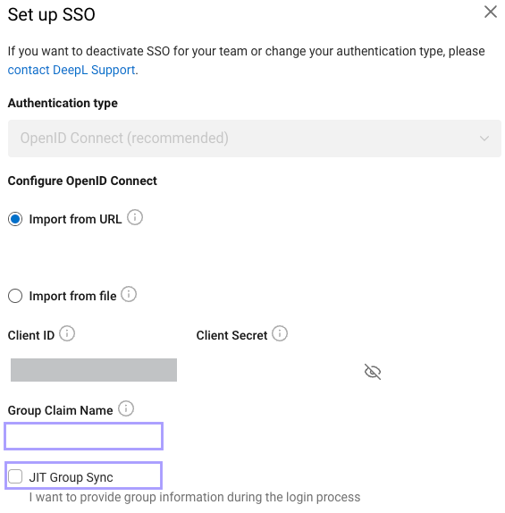 Switch to SSO for subscription management with groups: OpenID Connect and OneLogin – DeepL Help ...