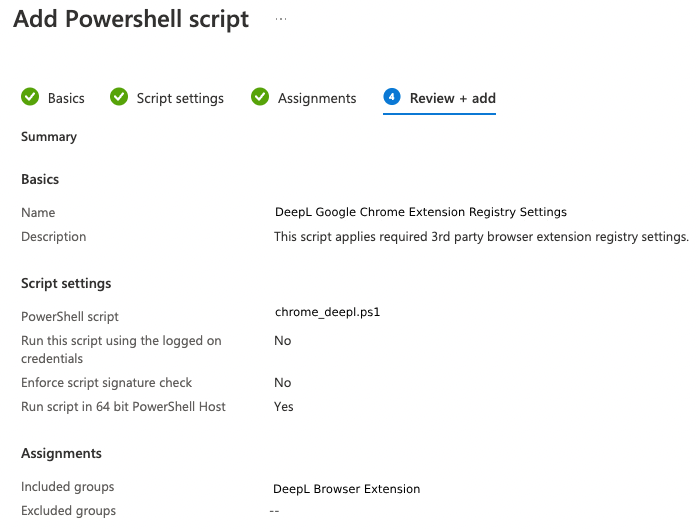 Microsoft Intune を使用して Google Chrome 向けに DeepL ブラウザ拡張機能をデプロイする – DeepLヘルプセンター | どんなことでお困りですか？