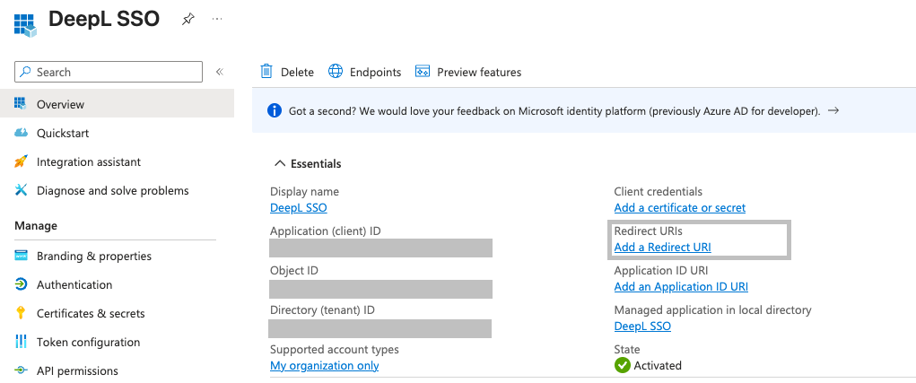 Set up SSO: OpenID Connect and Microsoft Entra ID – DeepL Help Center | How Can We Help You?
