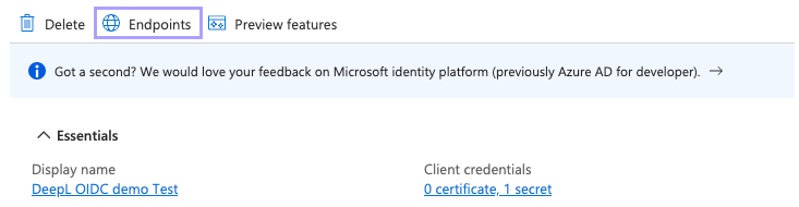 Set up SSO: OpenID Connect and Microsoft Entra ID – DeepL Help Center ...